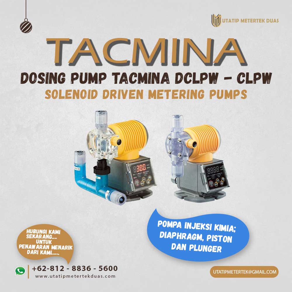 TACMINA DOSING PUMP DCLPW-CLPW - Utatip Metertek Duas